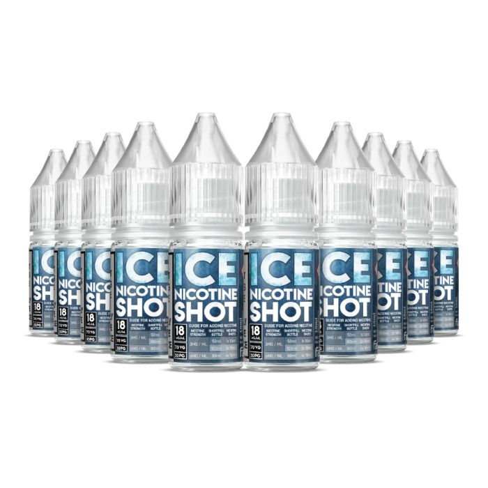 Ice Nicotine Shot 10-Pack | 70/30 18mg